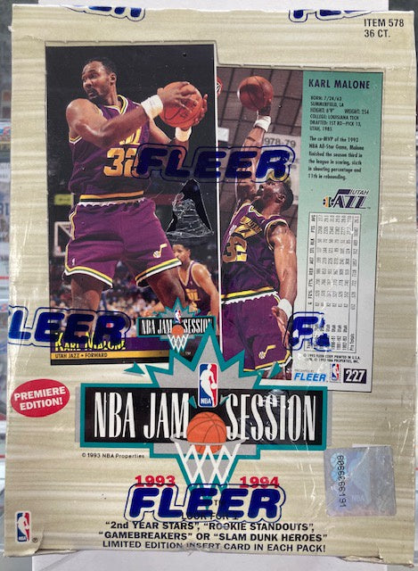 1993-94 Fleer NBA Jam Session Basketball Box – Three Stars Sportscards