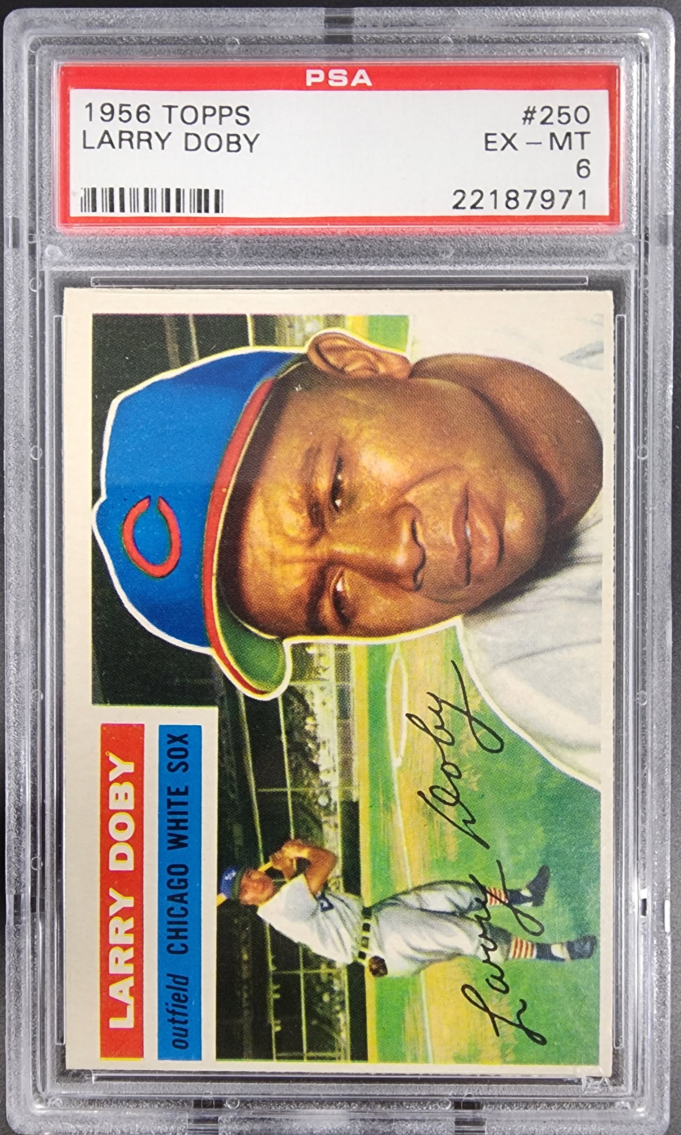 Larry Doby 1956 Topps #250 PSA 6 EX-MINT – Three Stars Sportscards