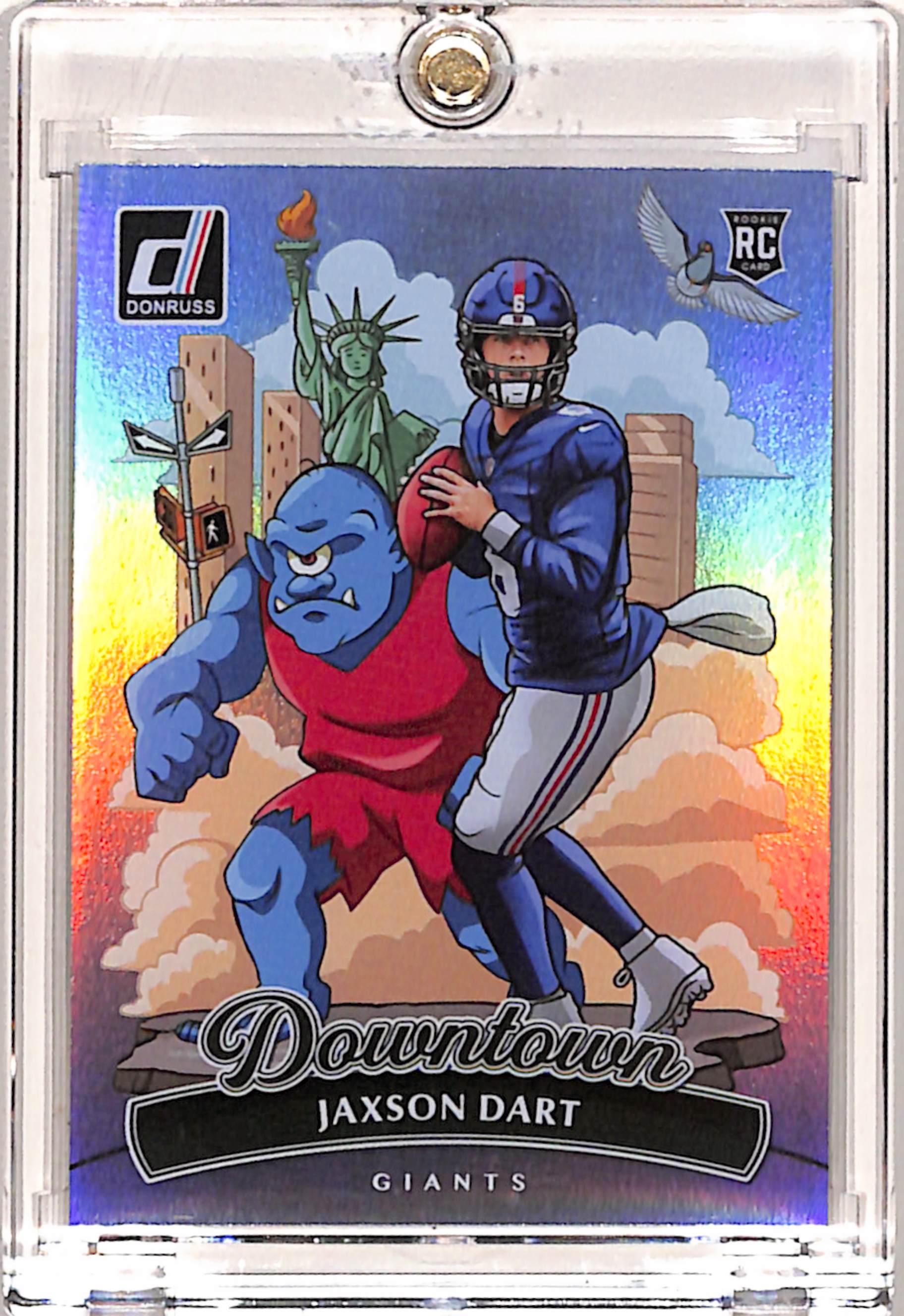 Jaxson Dart 2025 Panini Donruss Downtown Rookie – Three Stars Sportscards