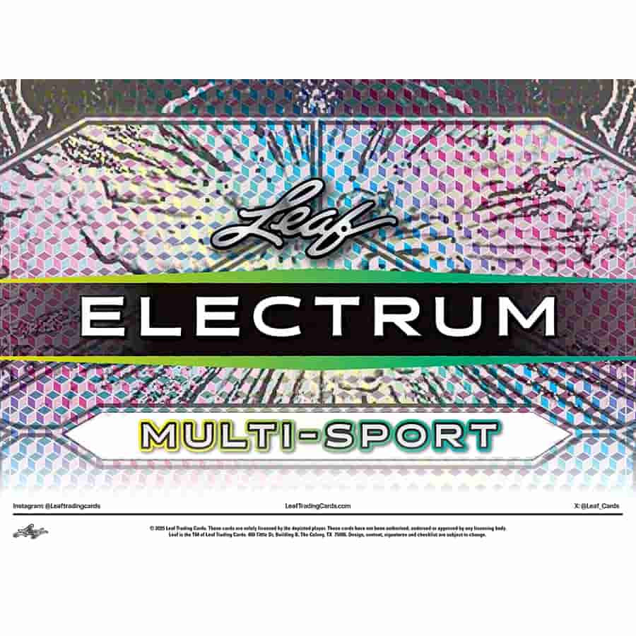2025 Leaf Electrum Multi-Sport Hobby Box – Three Stars Sportscards