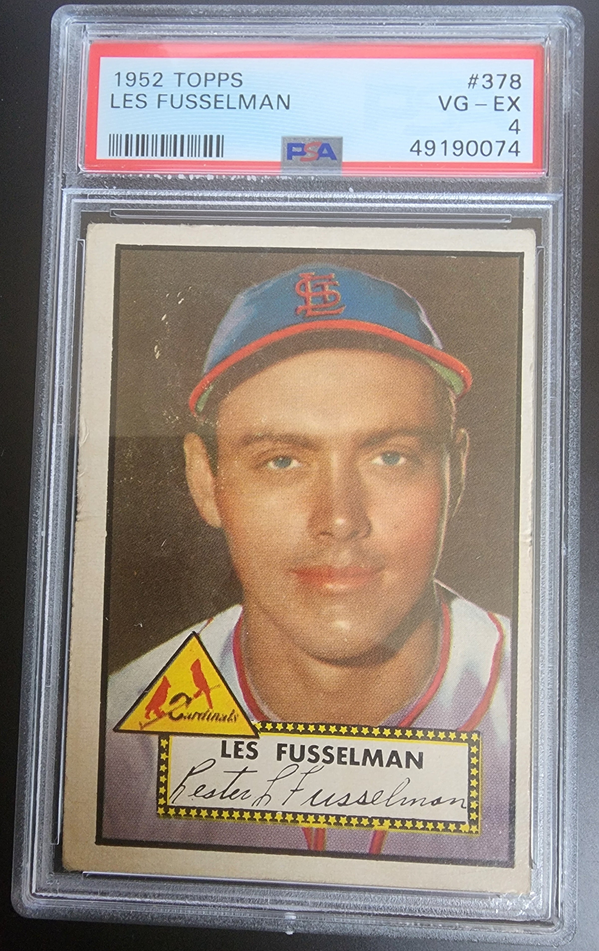 Les Fusselman 1952 Topps #378 PSA 4 – Three Stars Sportscards