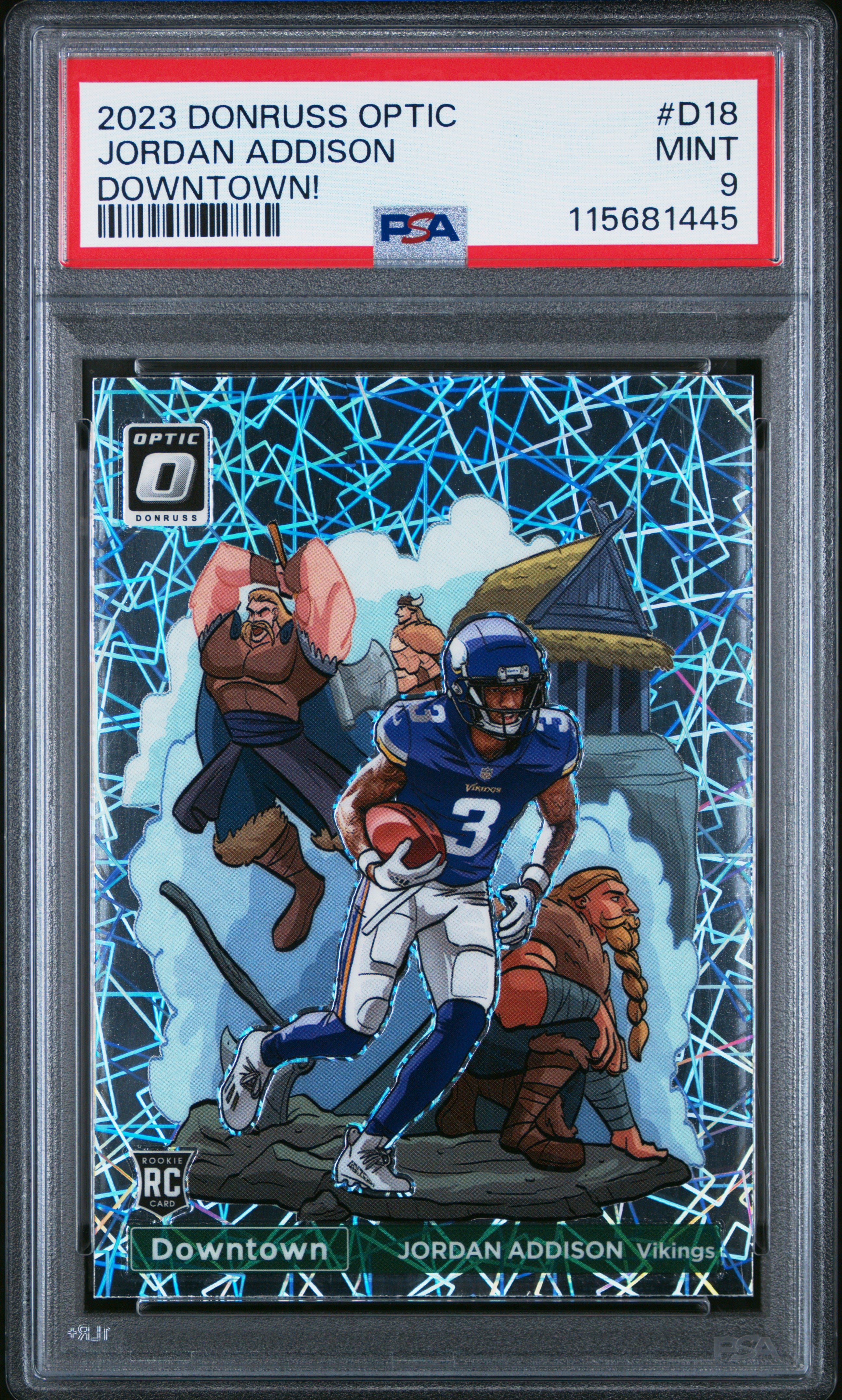 Jordan Addison 2023 Donruss Optic Downtown #D18 PSA 9 Mint – Three ...
