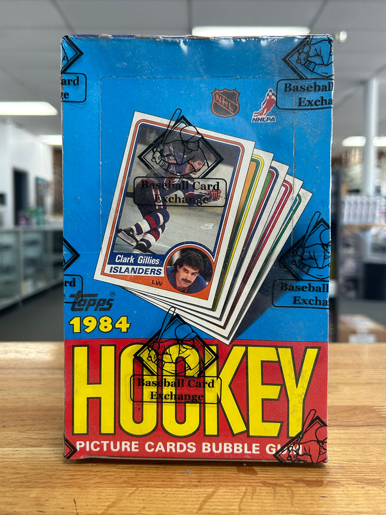 1984-85 Topps Hockey BBCE Wrapped Wax Box – Three Stars Sportscards