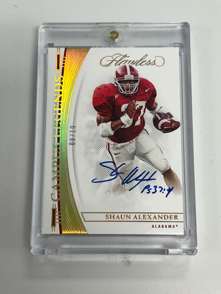Shaun Alexander 2023 Panini Flawless Collegiate Campus Legends Auto #8 ...