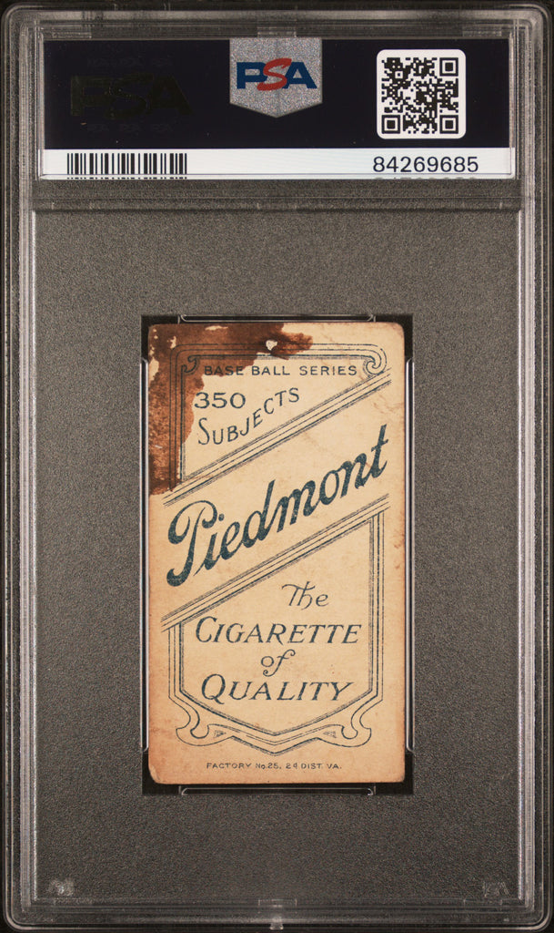 Hub Perdue 1909-11 T206 Piedmont 350 PSA 1 Poor – Three Stars Sportscards