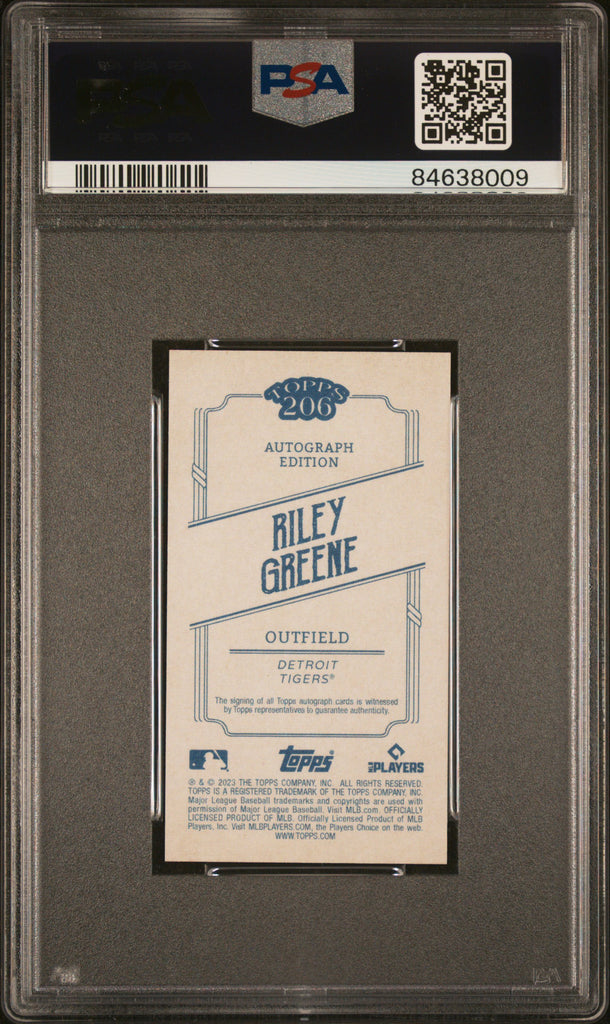 Riley Greene 2023 Topps 206 Autograph PSA 10 Auto 10 – Three Stars ...