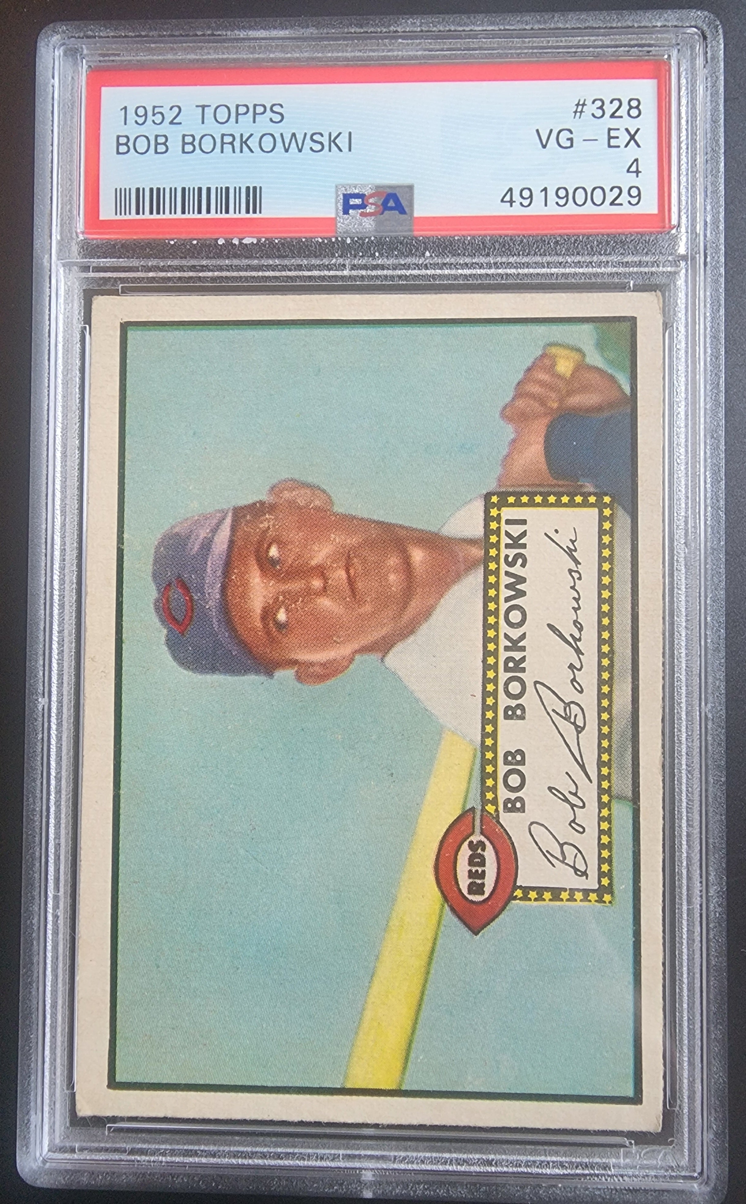 Bob Borkowski 1952 Topps #328 PSA 4 – Three Stars Sportscards