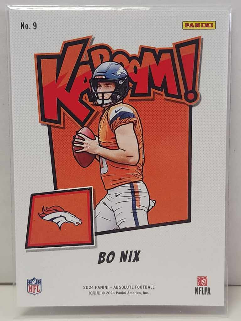 Bo Nix 2024 Panini Absolute Kaboom Rookie – Three Stars Sportscards