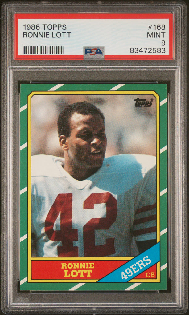 Ronnie Lott 1986 Topps #168 PSA 9 Mint – Three Stars Sportscards