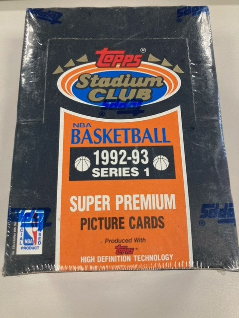 1992-93 Topps Stadium Club Basketball Series 1 Box – Three Stars ...
